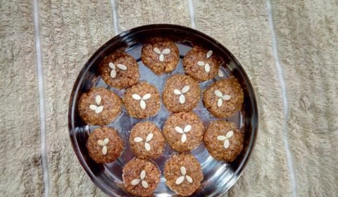 Halwasan (A sweet made from cracked or broken wheat and splitted milk ...