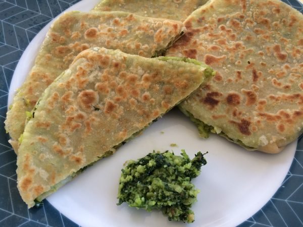 Tuvar Lilva Paratha (Pigeon Peas Stuffed Flatbread) – Pepkitchen