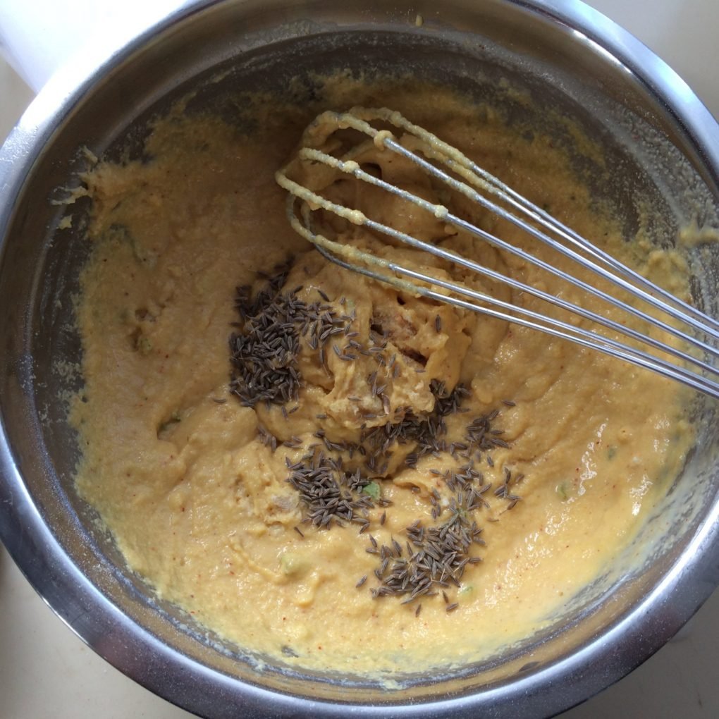 Less Oil Handvo Flour Palak Vada/Less Oil Mix flour Spinach fritters ...
