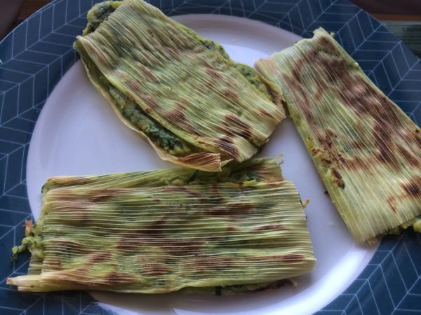 Corn and Spinach Panki – Pepkitchen