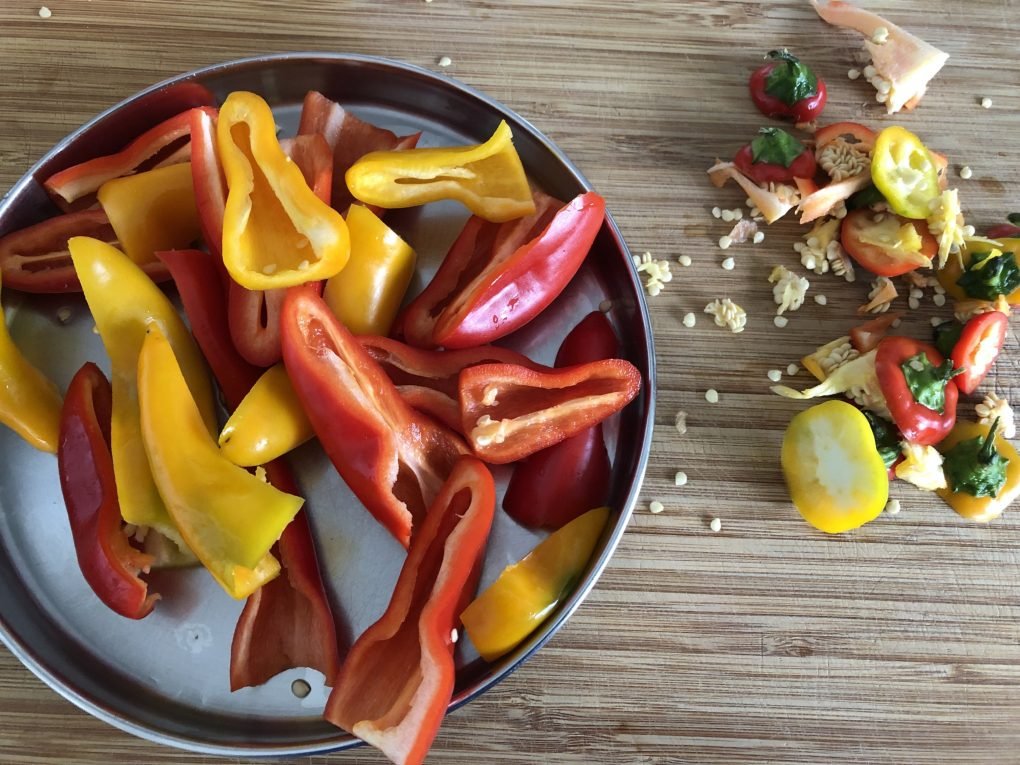 Baby Capsicum Singdana Nu Shaak / Baby Capsicum Peanut Stir Fry ...
