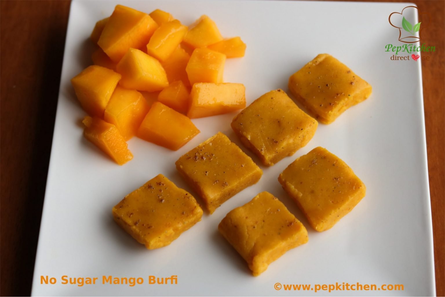 No Sugar Mango Burfi / Mango Fudge – Pepkitchen