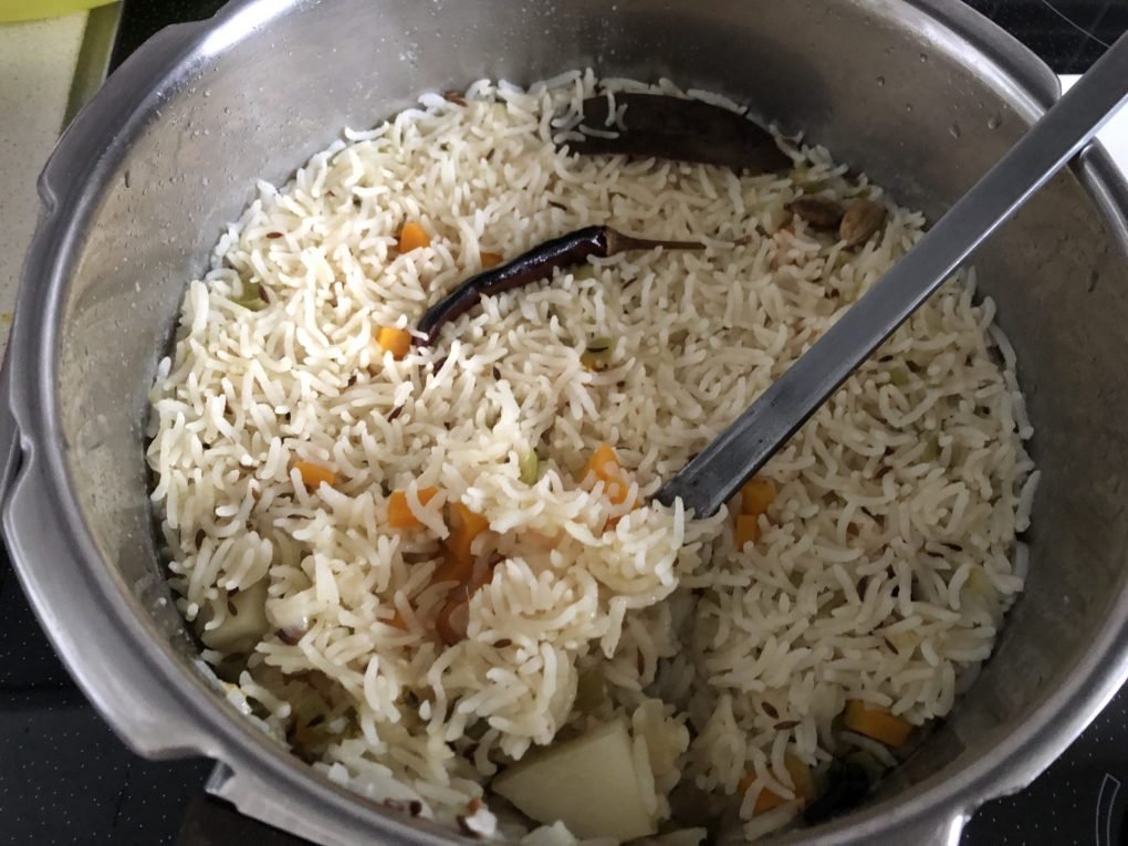 Quick Vegetable Rice Pulao – Pepkitchen