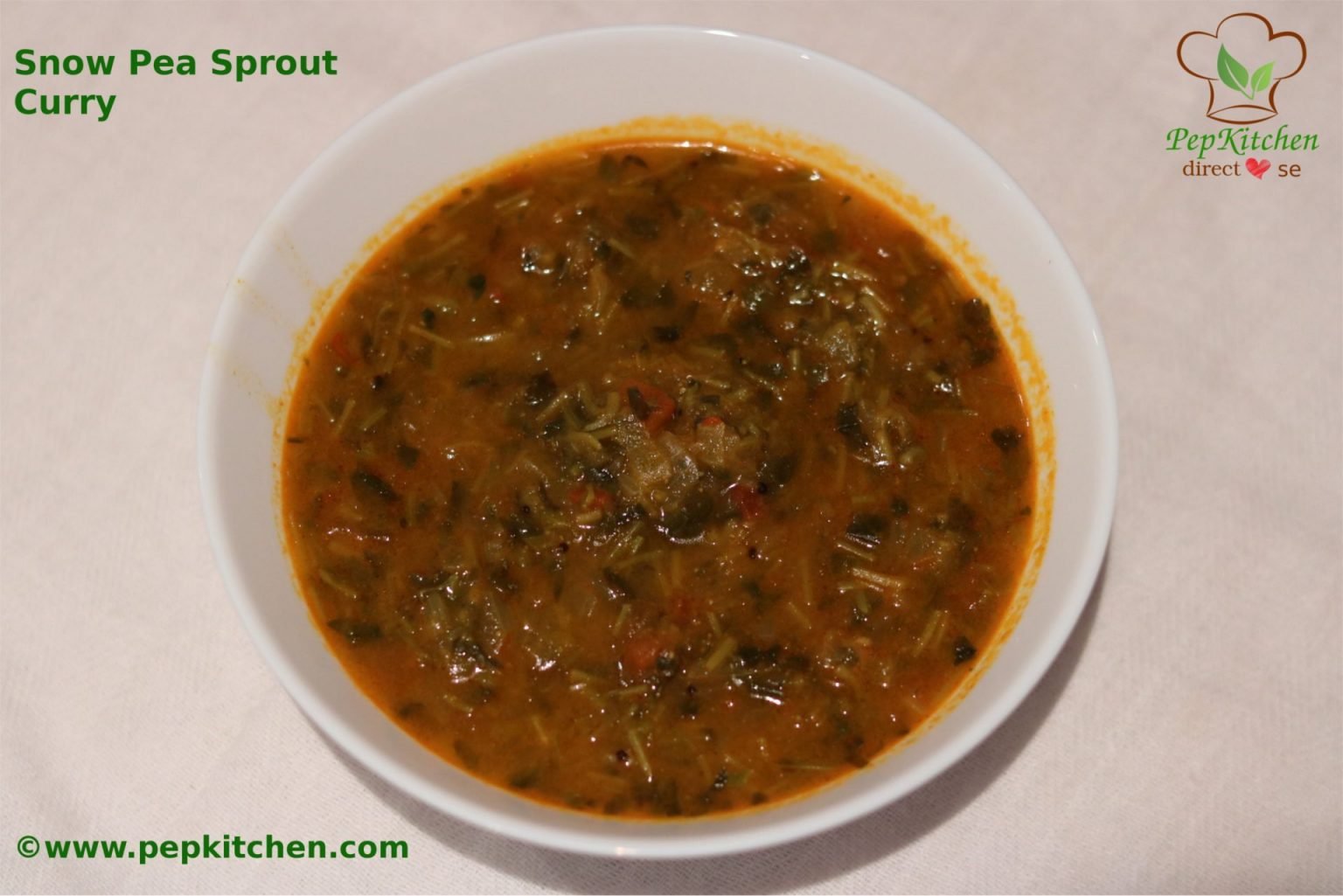 Snow Pea Sprout Curry – Pepkitchen