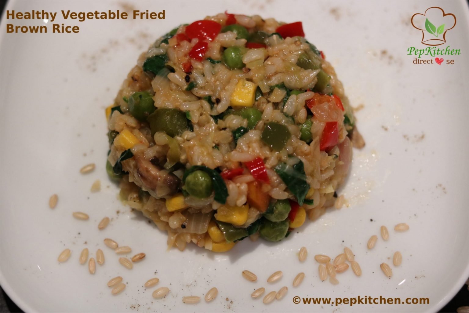 Healthy Vegetable Fried Brown Rice – Pepkitchen