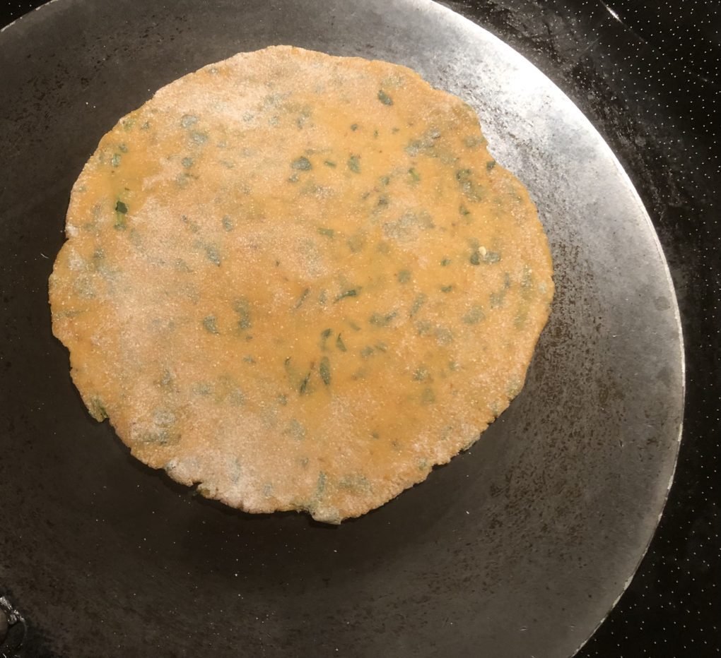 Mint (Phudina) Missi Roti – Pepkitchen